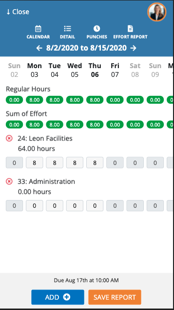 e3 Mobile App: Timesheets for Employees and Managers