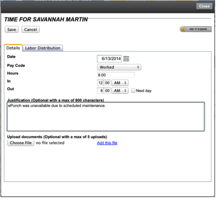 Managing Missing Punches on Timesheets