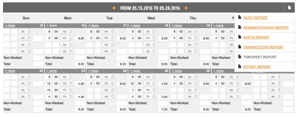 Approving Timesheets