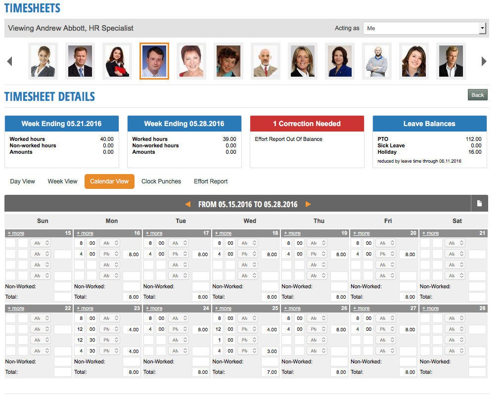 Submitting Timesheets