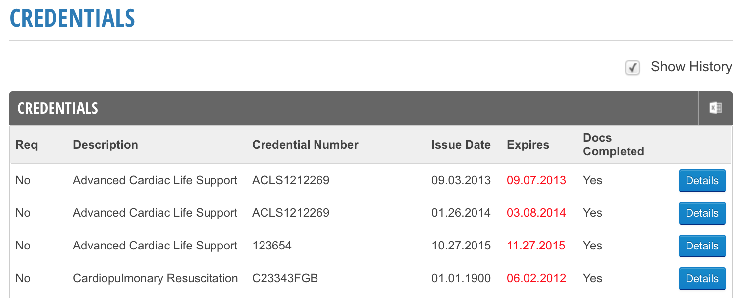 View Your Credentials in My e3